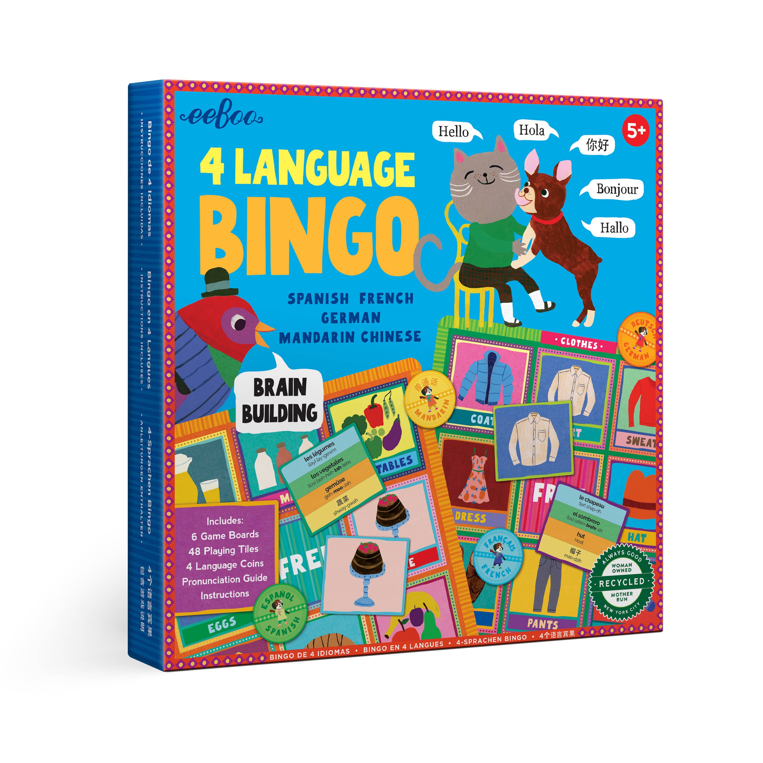 4 Language Bingo – Pebbles Toys & Gifts