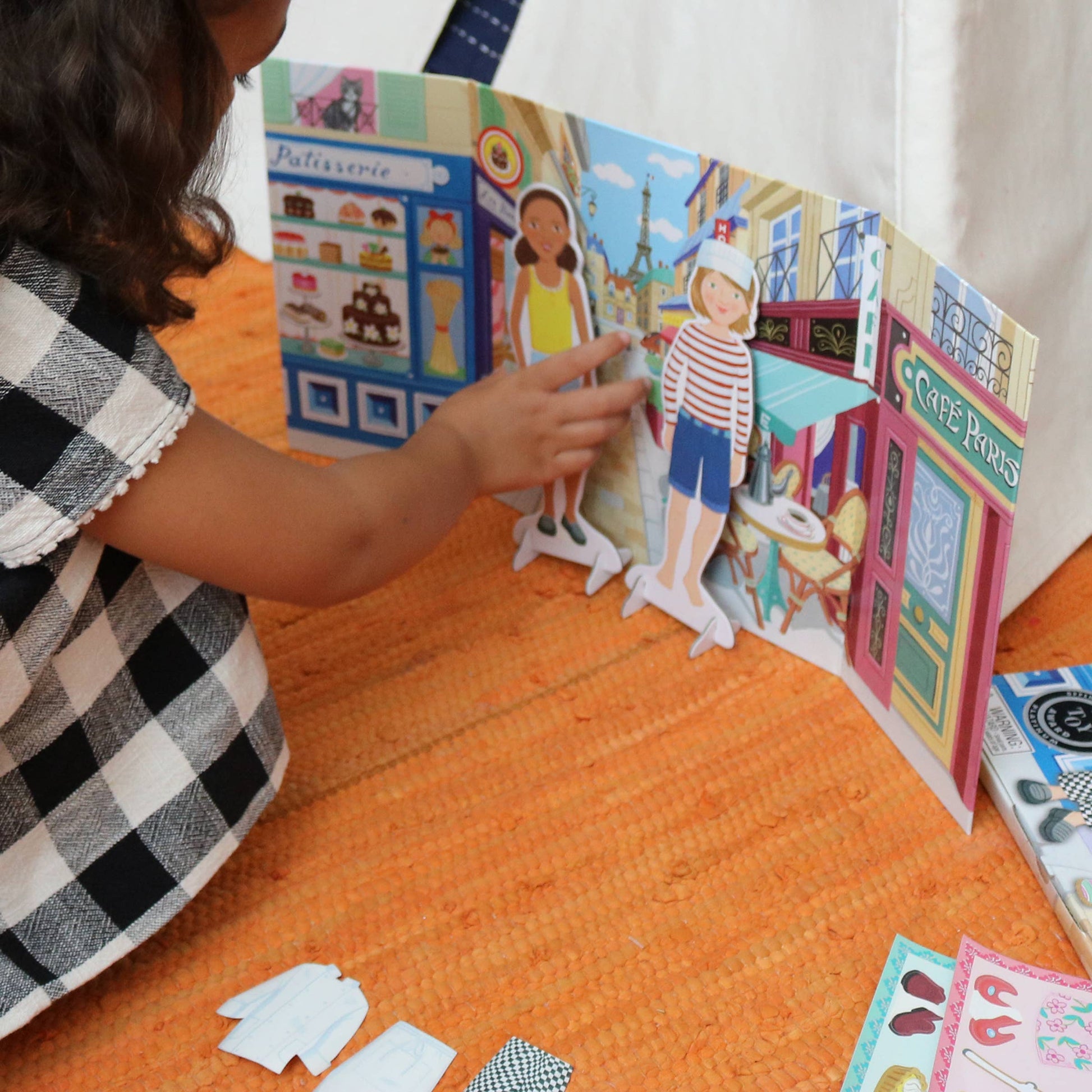 Baker & Painter Paper Doll Set A Day in Paris – Pebbles Toys & Gifts
