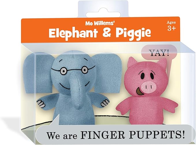 Elephant and Piggie Finger Puppets – Pebbles Toys & Gifts