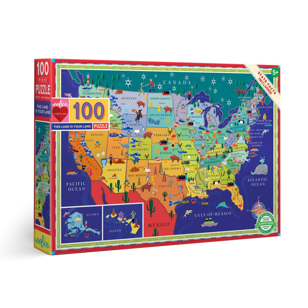 This Land is Your Land 100 Piece Puzzle – Pebbles Toys & Gifts